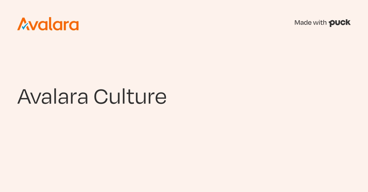 Avalara Culture