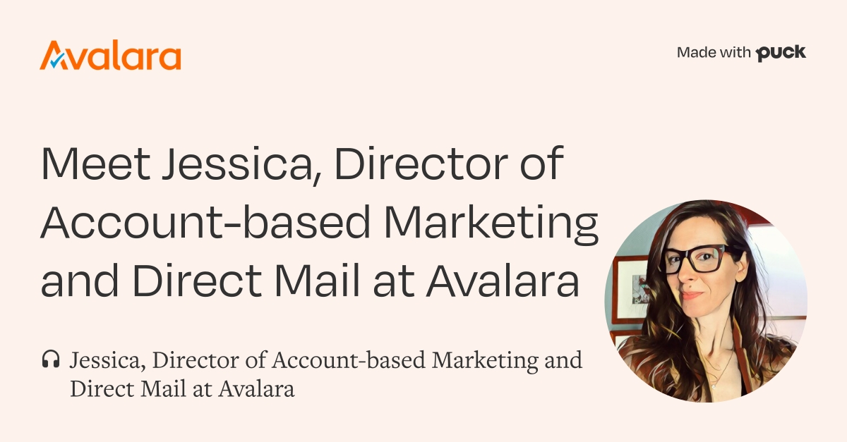 Meet Jessica, Director of Account-based Marketing and Direct Mail at ...