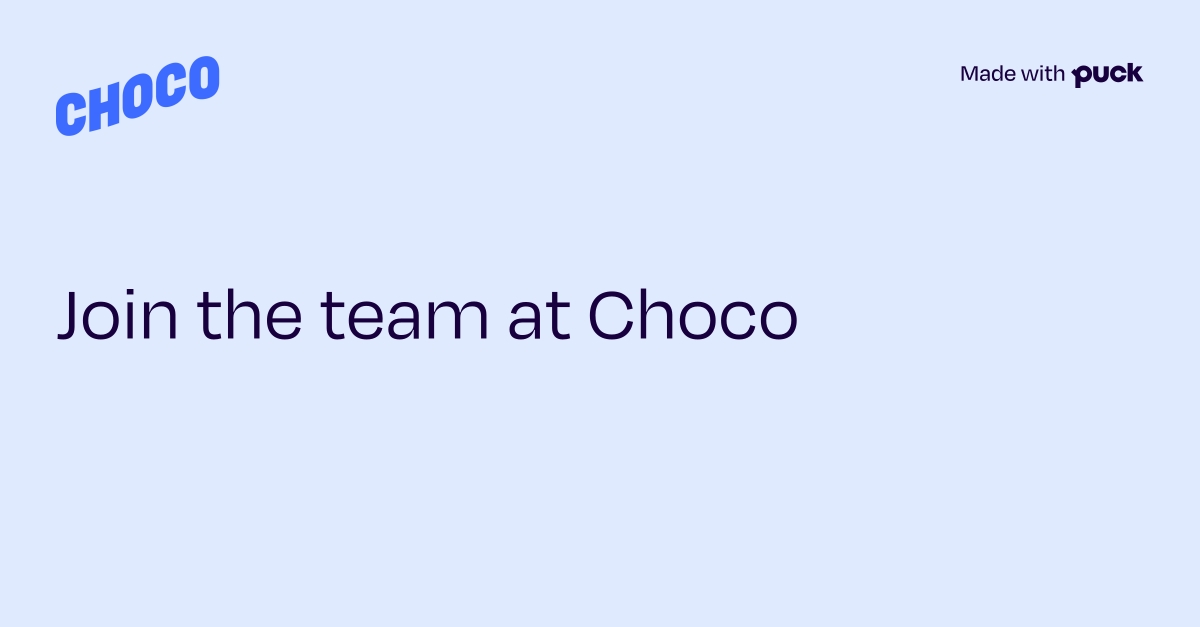 Choco open jobs