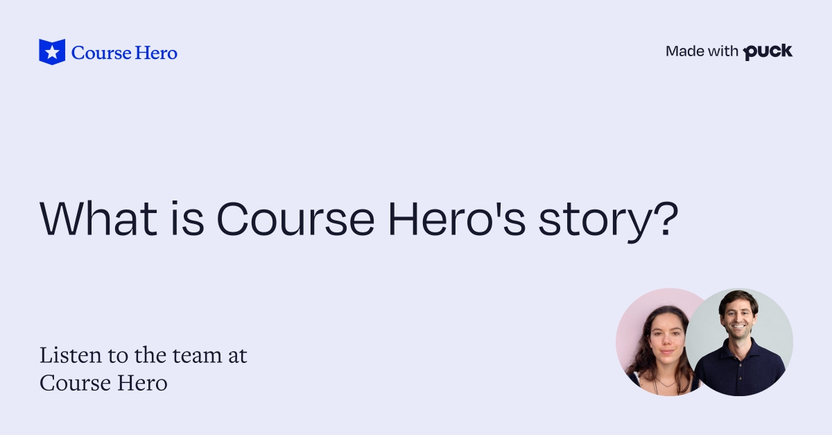 Meet Andrew, Co-Founder and CEO of Learneo at Course Hero, Employer Branding