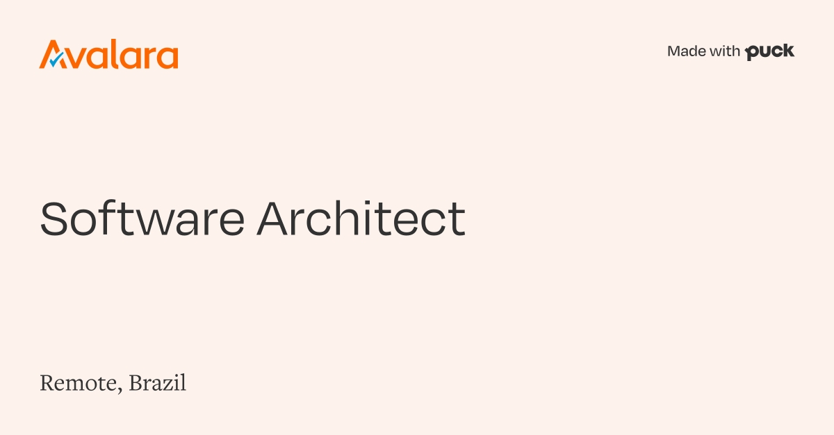 Avalara Software Architect