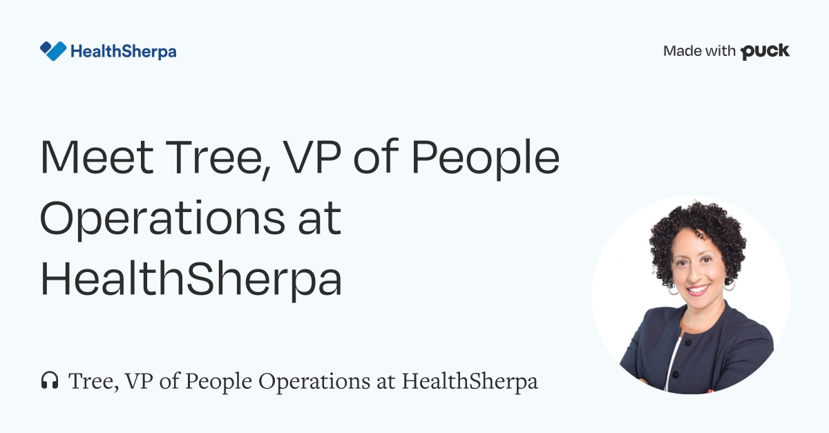 Meet Tree, VP of People Operations at HealthSherpa, Employer Branding