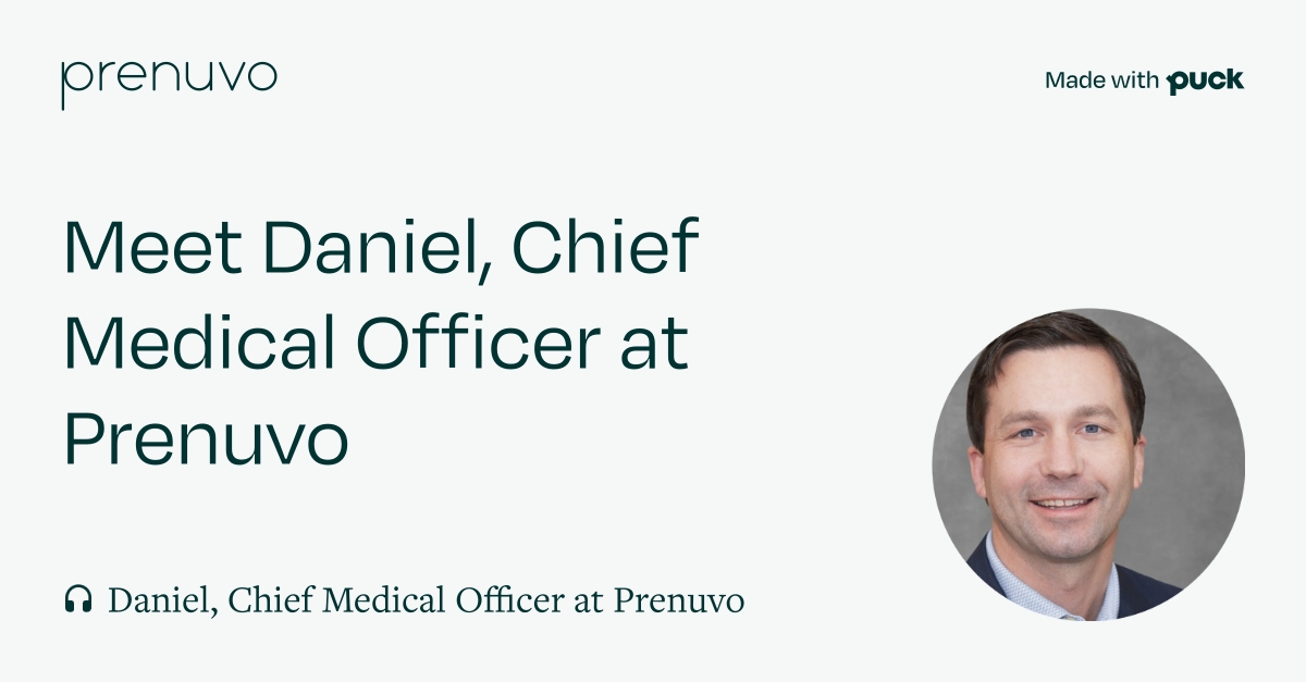 Meet Daniel, Chief Medical Officer at Prenuvo, Employer Branding