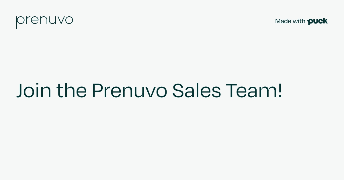 Join the Prenuvo Sales Team!