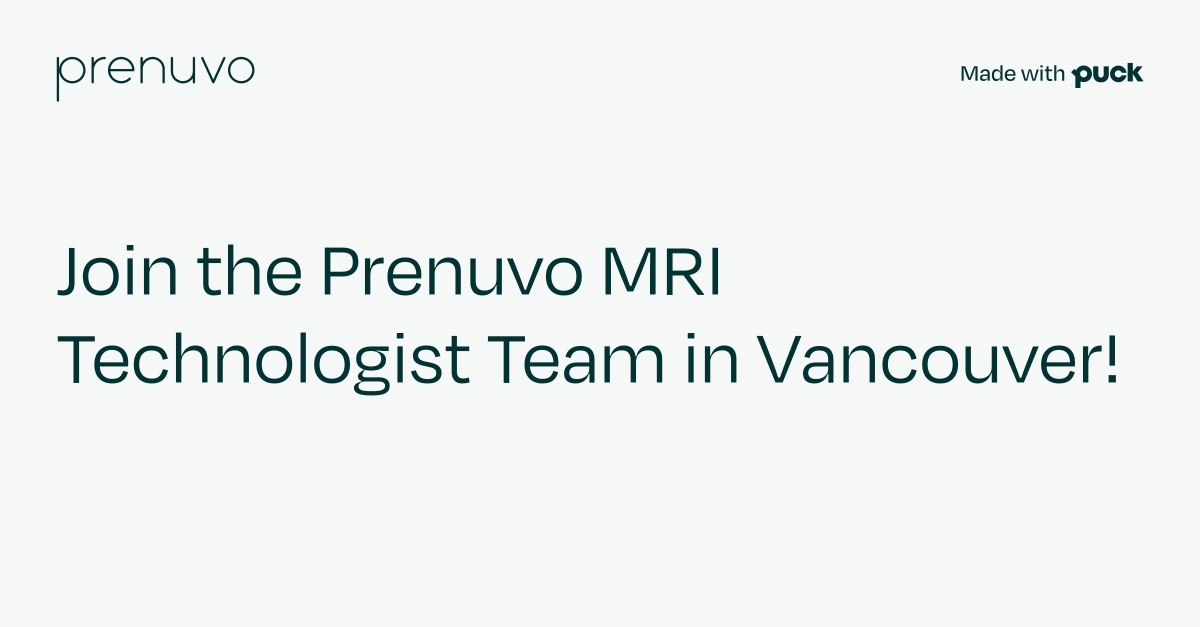 Join the Prenuvo MRI Technologist Team in Vancouver!