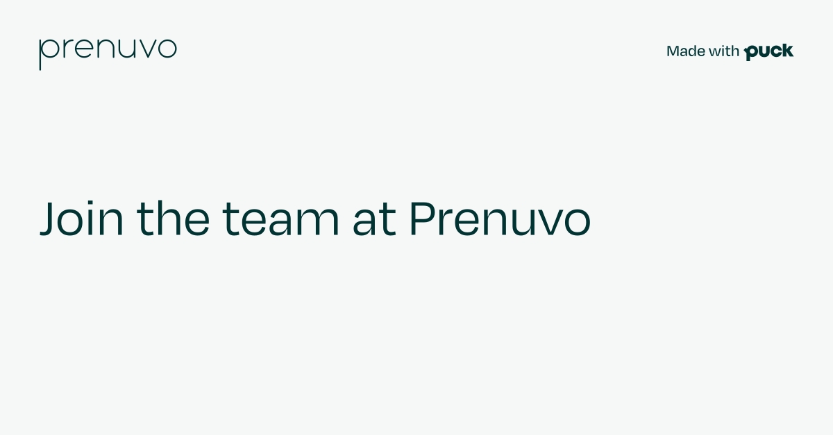 Prenuvo open jobs